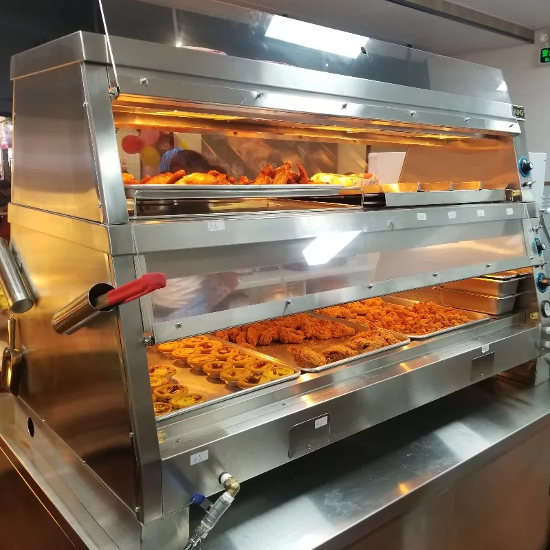 Equipment and machinery Independent glass display cabinet Fried chicken ...