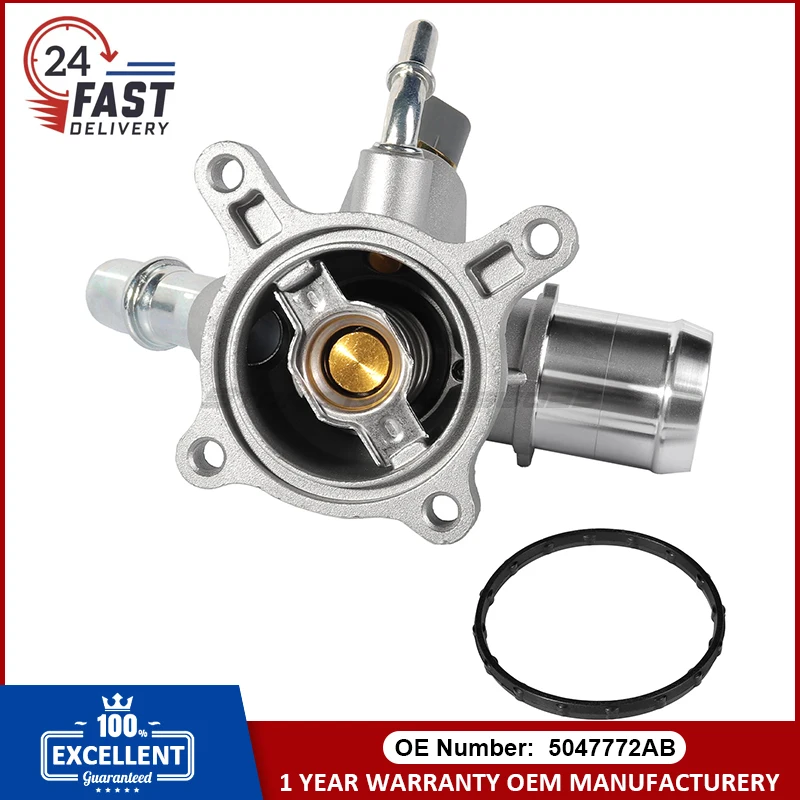 Engine Coolant Outlet Thermostat Housing Assembly 5047263AB for Jeep ...