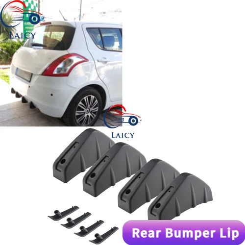 LAICY-4pcs-for-Suzuki-Swift-RS-Rear-Bumper-Lip-Rear-Diffuser-Defuzer ...