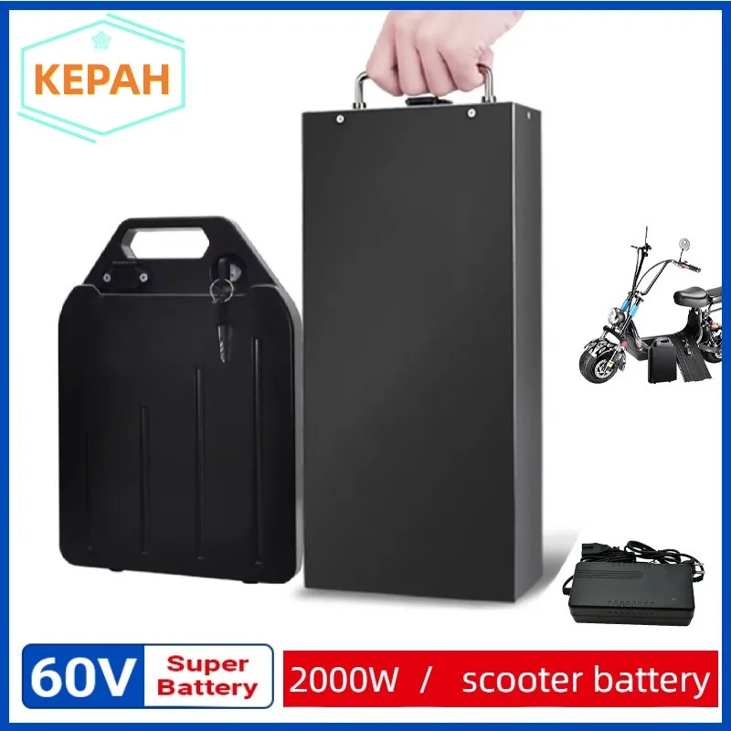 Electric-Car-Lithium-Battery-Waterproof-18650-Battery-60V-20ah-for-Two ...