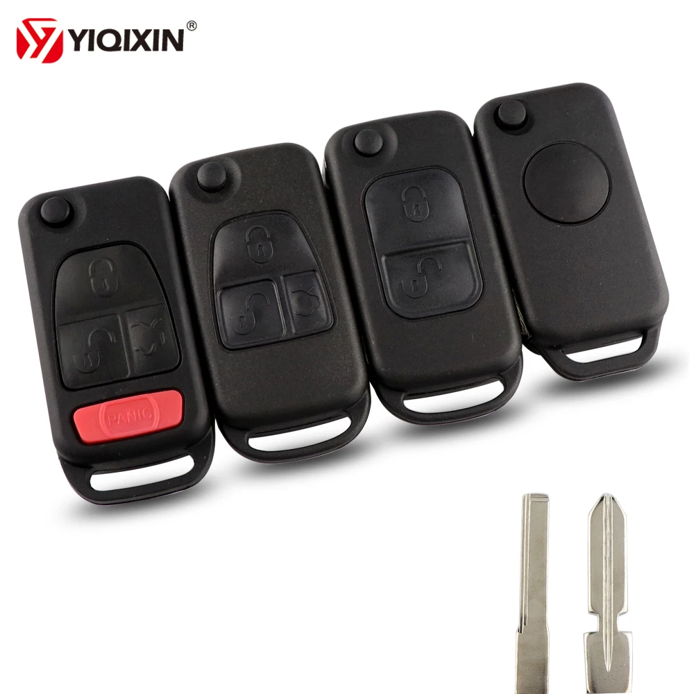 YIQIXIN-Flip-Folding-Replacement-Remote-Car-Key-Shell-For-Mercedes-For ...