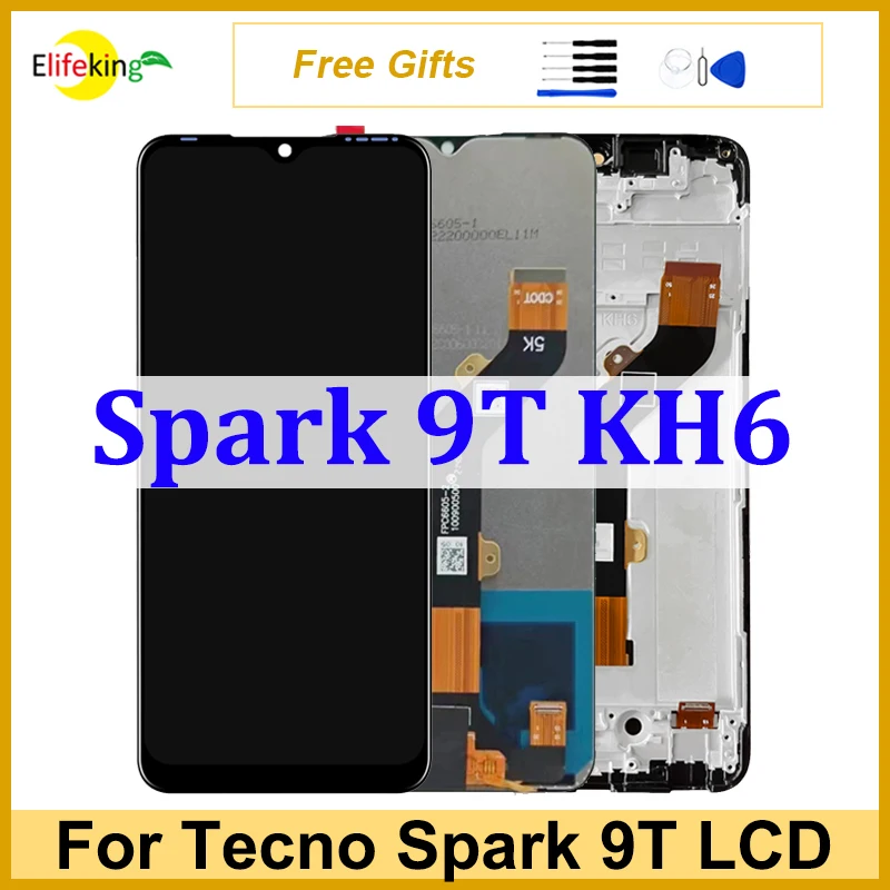 6-6-Original-LCD-For-Tecno-Spark-9T-KH6-Display-Touch-Screen-Digitizer ...