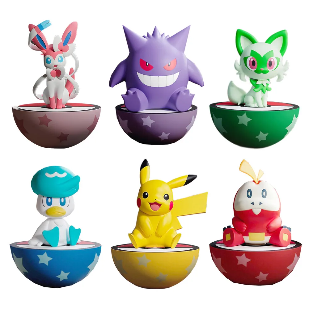 6pcs-Pokemon-Tumbler-Sprigatito-Gengar-Pikachu-Sylveon-Sit-In-Rows ...