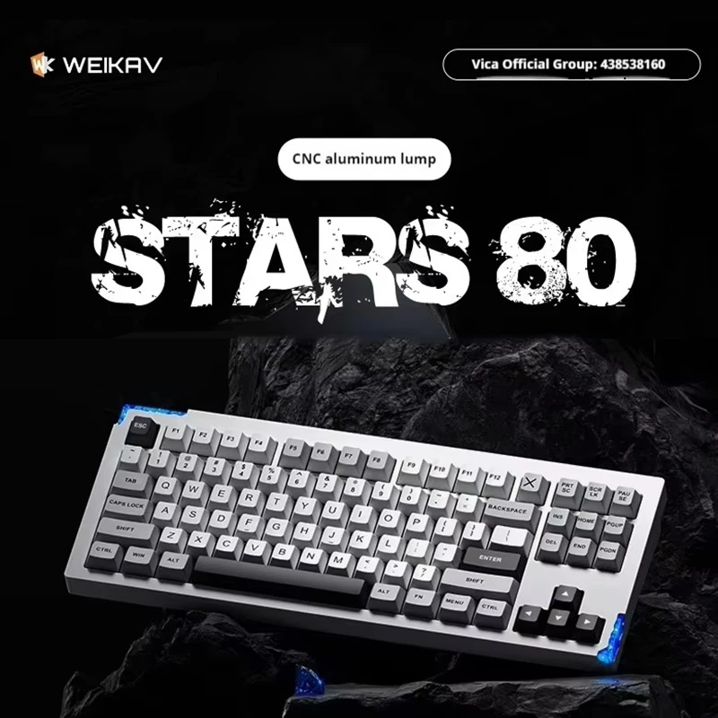 2024-New-Weikav-Stars80-Mechanical-Keyboard-Kit-Qmk-Via-Custom ...