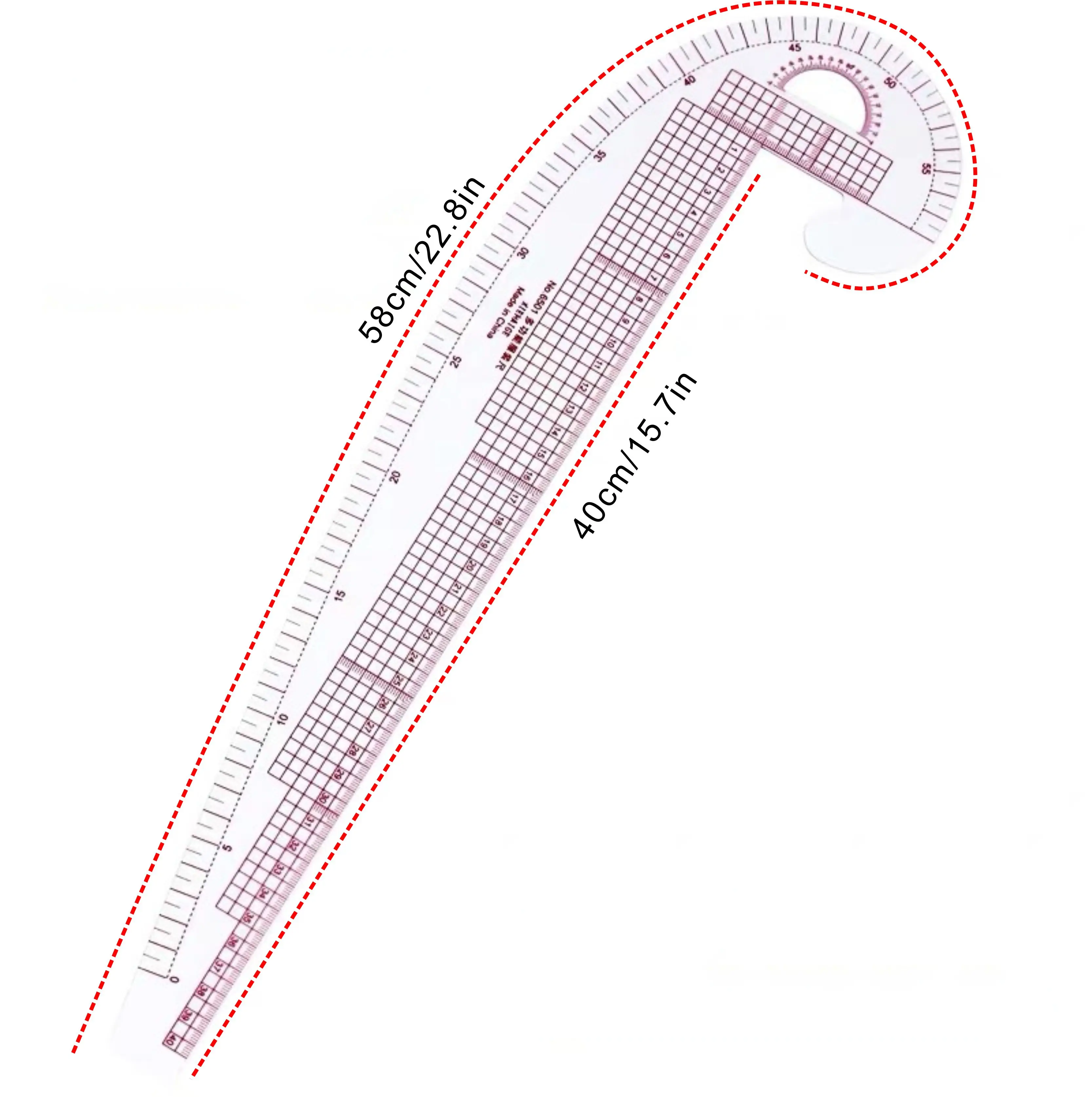French Curve Ruler Template