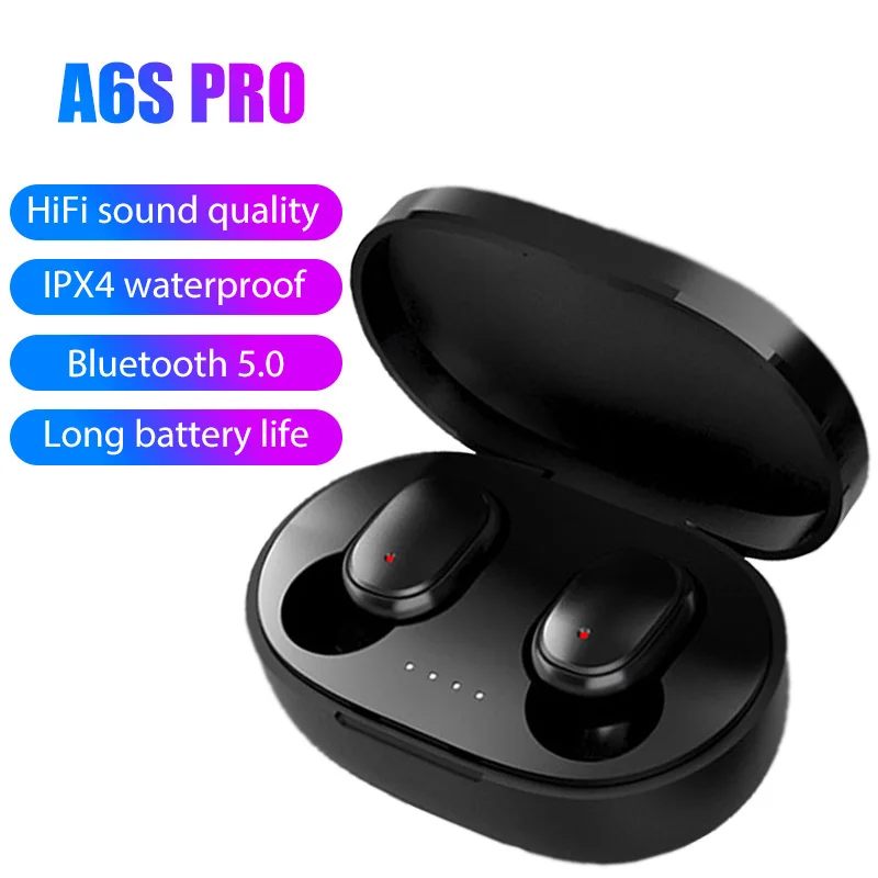 Original-A6S-Pro-TWS-Headset-Wireless-Earphones-Bluetooth-Headphones-Sport-Stereo-Fone-Bluetooth ...