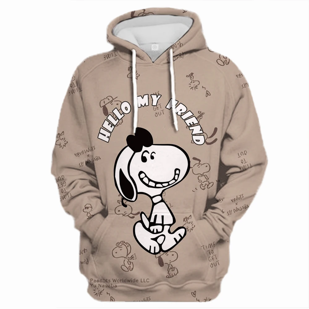 Sudadera con capucha de dibujos animados de Snoopy para mujer, edición ...