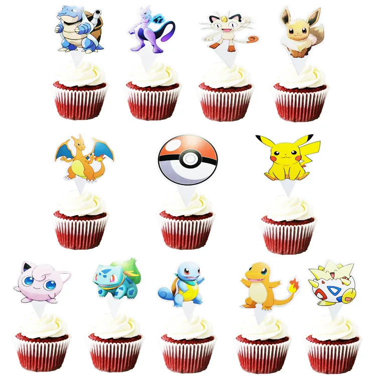 Pikachu Cupcake Toppers