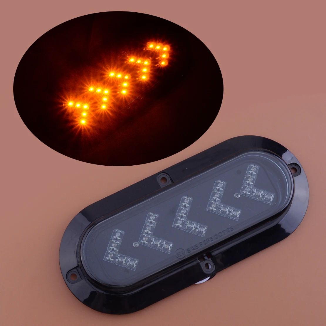 35-LED-Stop-Tail-Arrow-Turn-Signal-Light-Brake-Amber-Lens-for-Universal ...