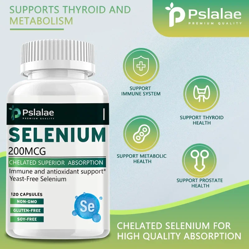 Selenium-200-Mcg-Yeast-Free-Chelated-Amino-Acid-Complex-An-Essential ...