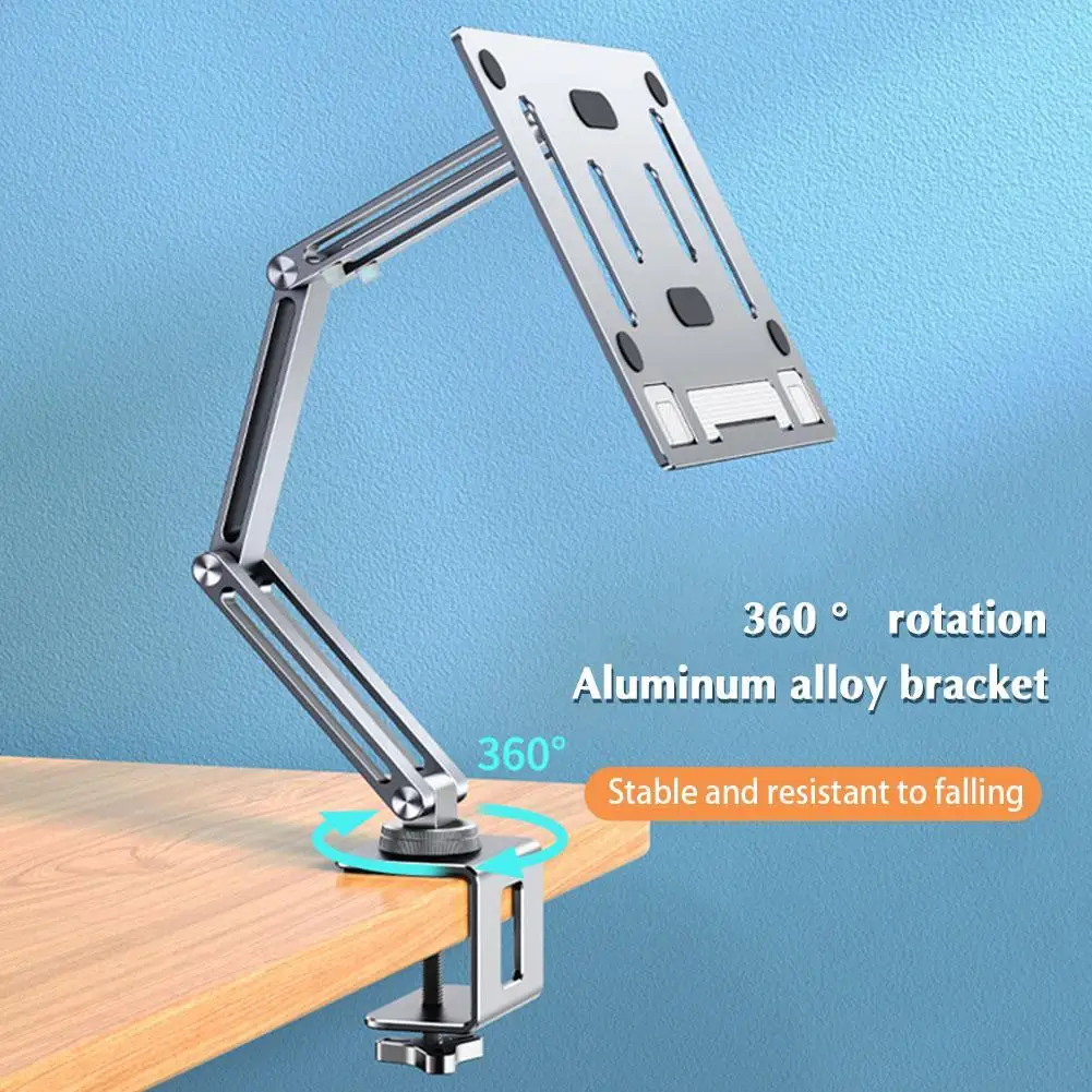 360-Rotatable-Laptop-Stand-Clamp-Tablet-Hightening-Support-Laptop ...