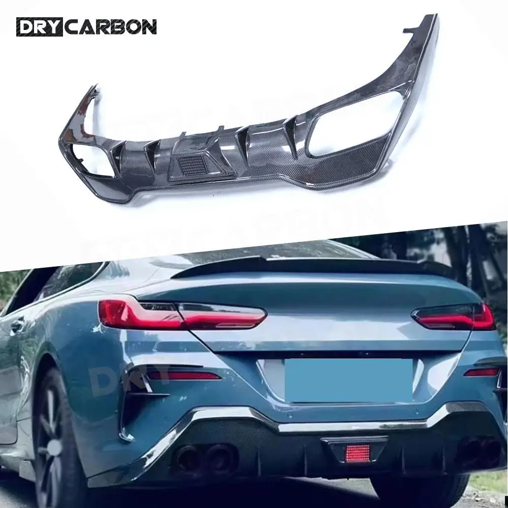 Carbon-Fiber-Car-Rear-Bumper-Diffuser-Lip-Spoiler-Bodykits-Accessories ...
