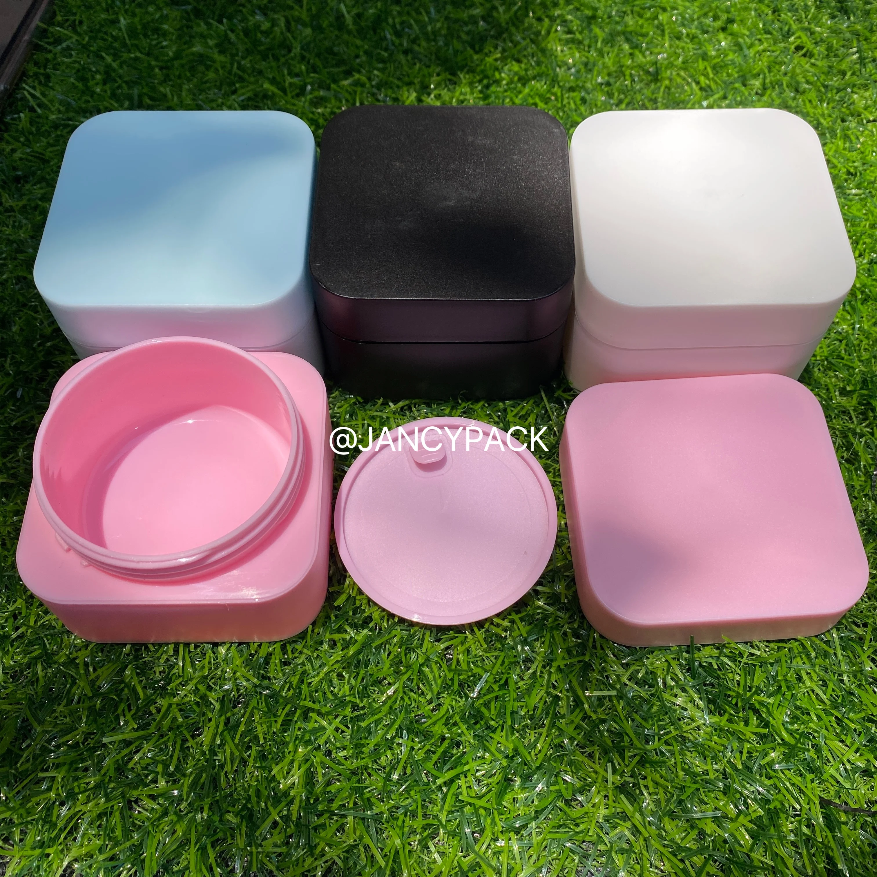 50g-Square-Refillable-Bottles-Face-Cream-Makeup-Jar-Lid-Sample-Pot ...