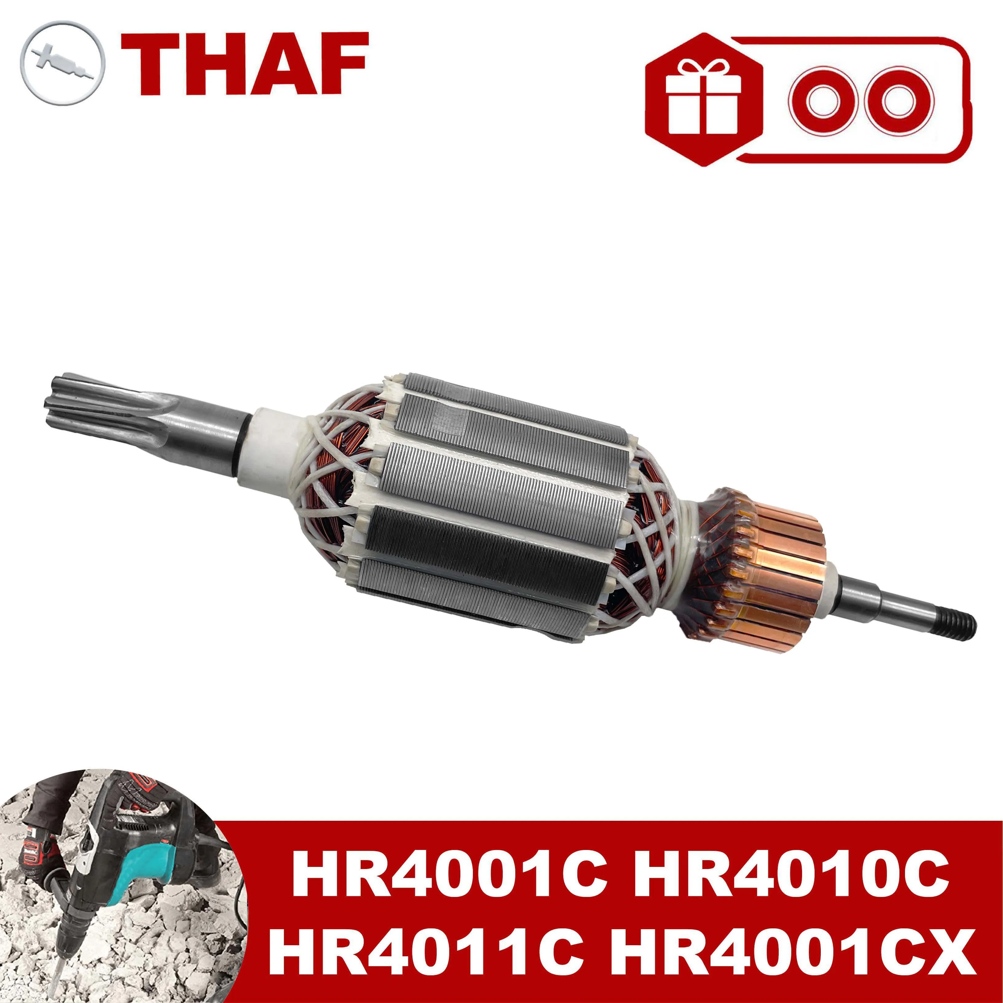 AC 220V 240V HR4001 HR4001C HR4010C Armature Rotor For MAKITA Hammer ...
