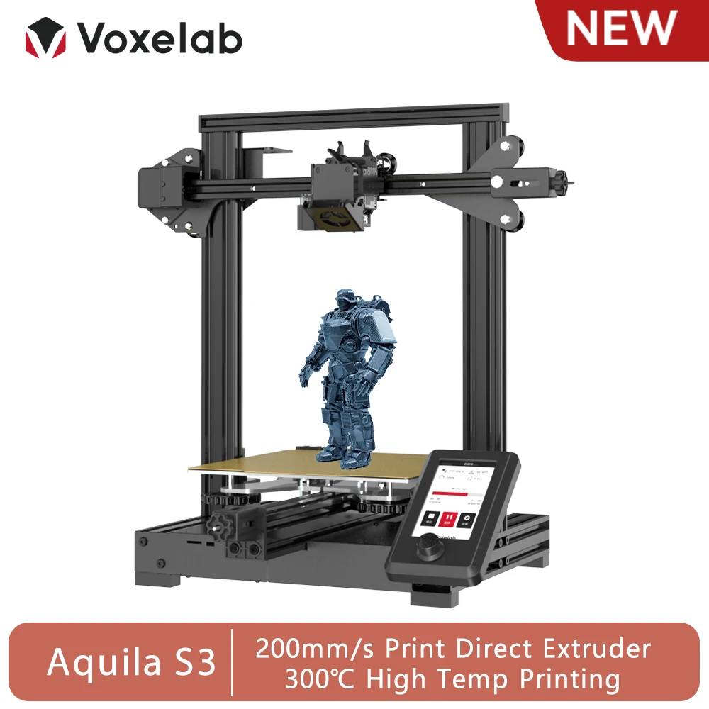 Voxelab impresora 3D FDM Aquila S3 300 ℃, extrusora directa de TPU ...
