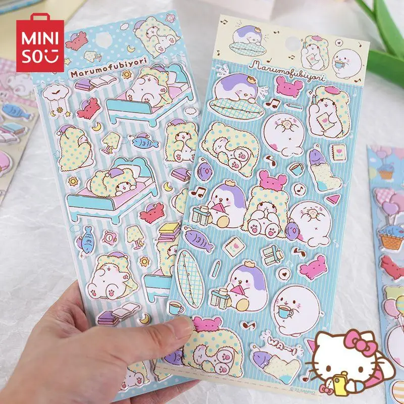 2Pcs-Marumofubiyori-Sticker-Pack-Cartoon-Cute-Sticker-Waterproof-Anime ...