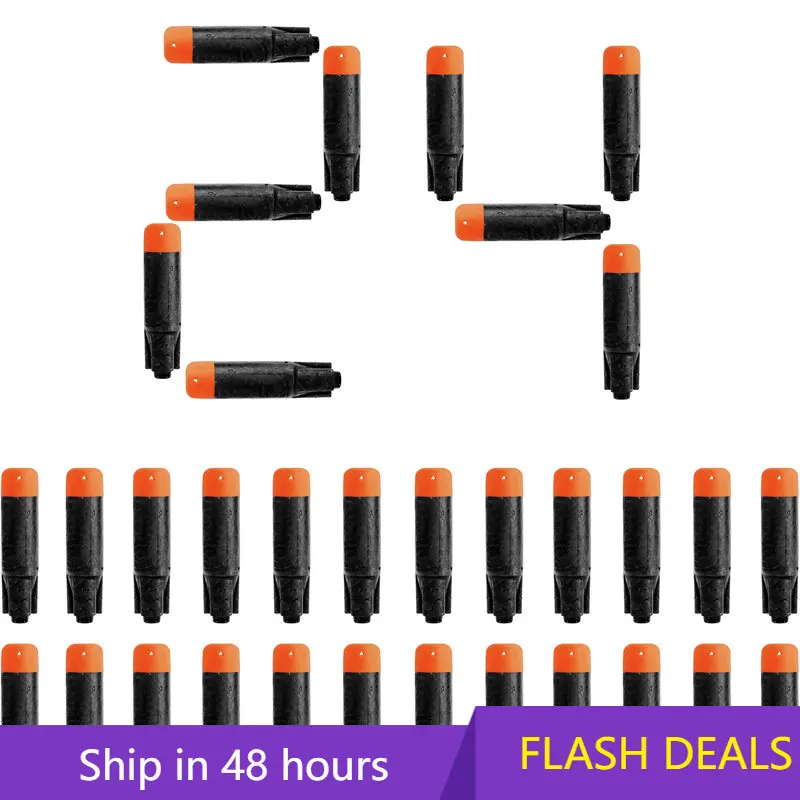 24PCS New Black Bullets for Nerf Ultra Toy Guns Refill Pack The ...