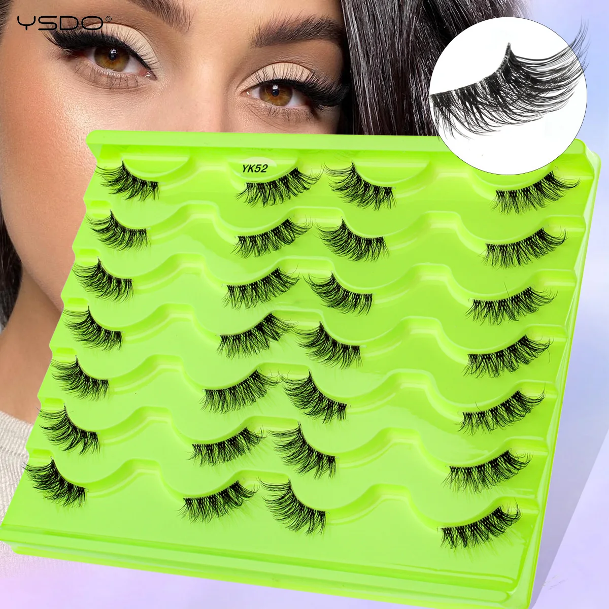 YSDO-6-10-14-Pairs-False-Eyelashes-Fluffy-3D-Mink-Lashes-Cat-Eye-Lashes ...