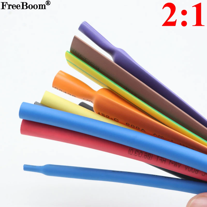 Tubo termorretráctil de poliolefina con aislamiento, 1 metro de diámetro, 1, 2, 3, 4, 5, 6, 7, 8 ...