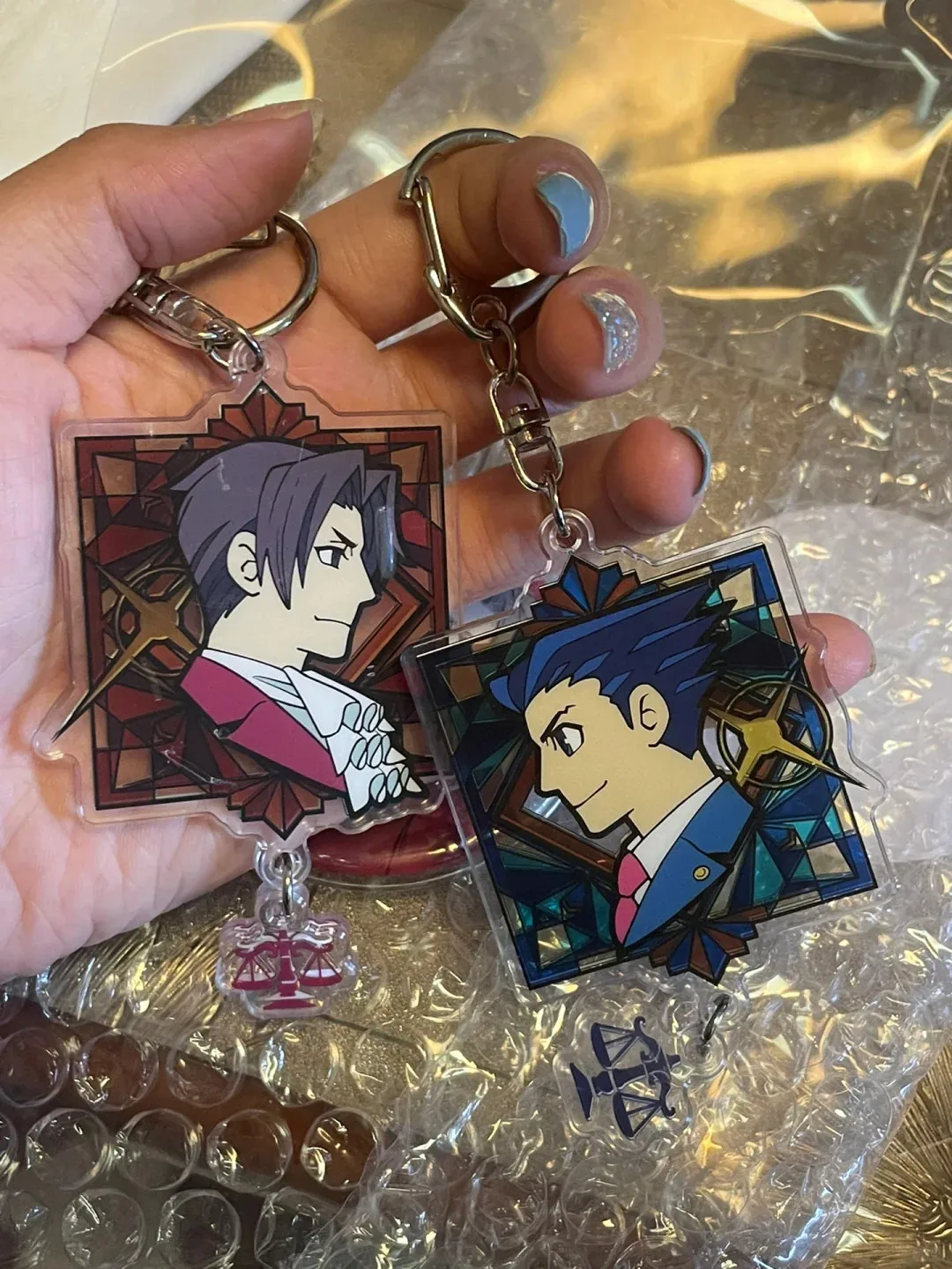 Ace-Attorney-KeyChain-men-anime-key-chain-Women-acrylic-car-Cosplay ...