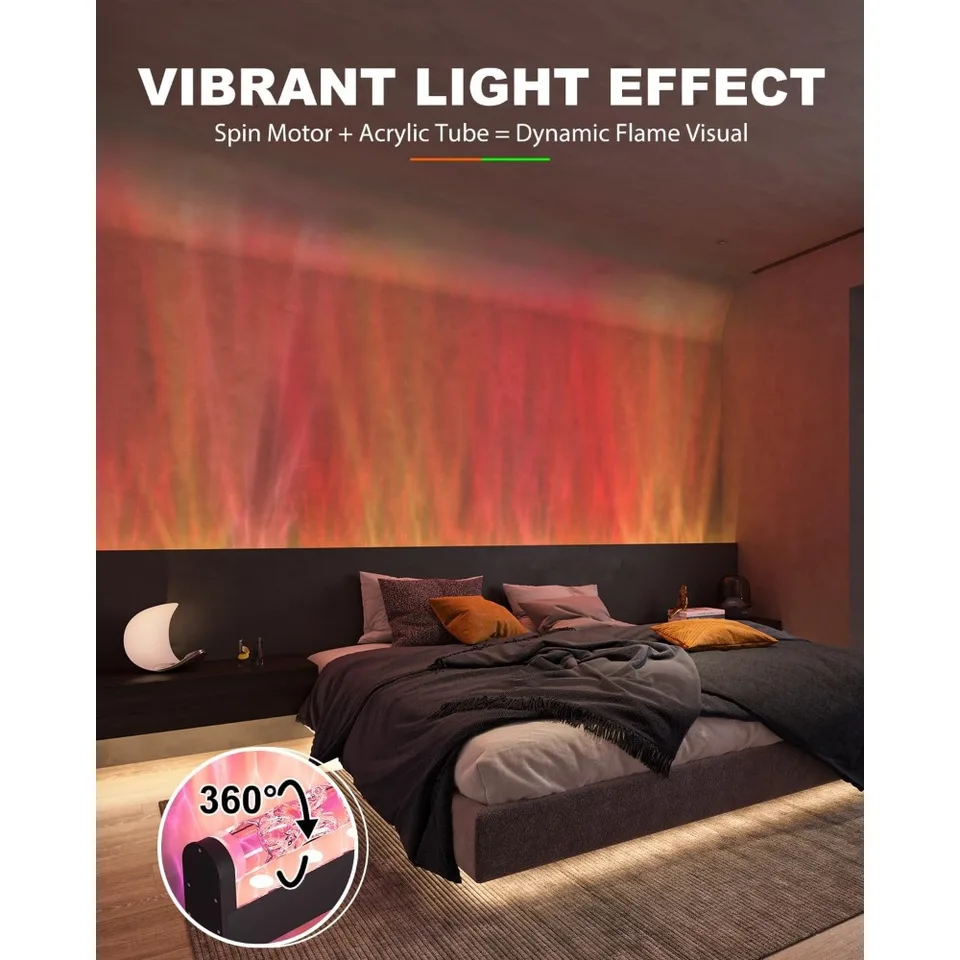 RGBW Wall Light 24W RGBW - Dynamic Water & Aurora Effects With Remote ...