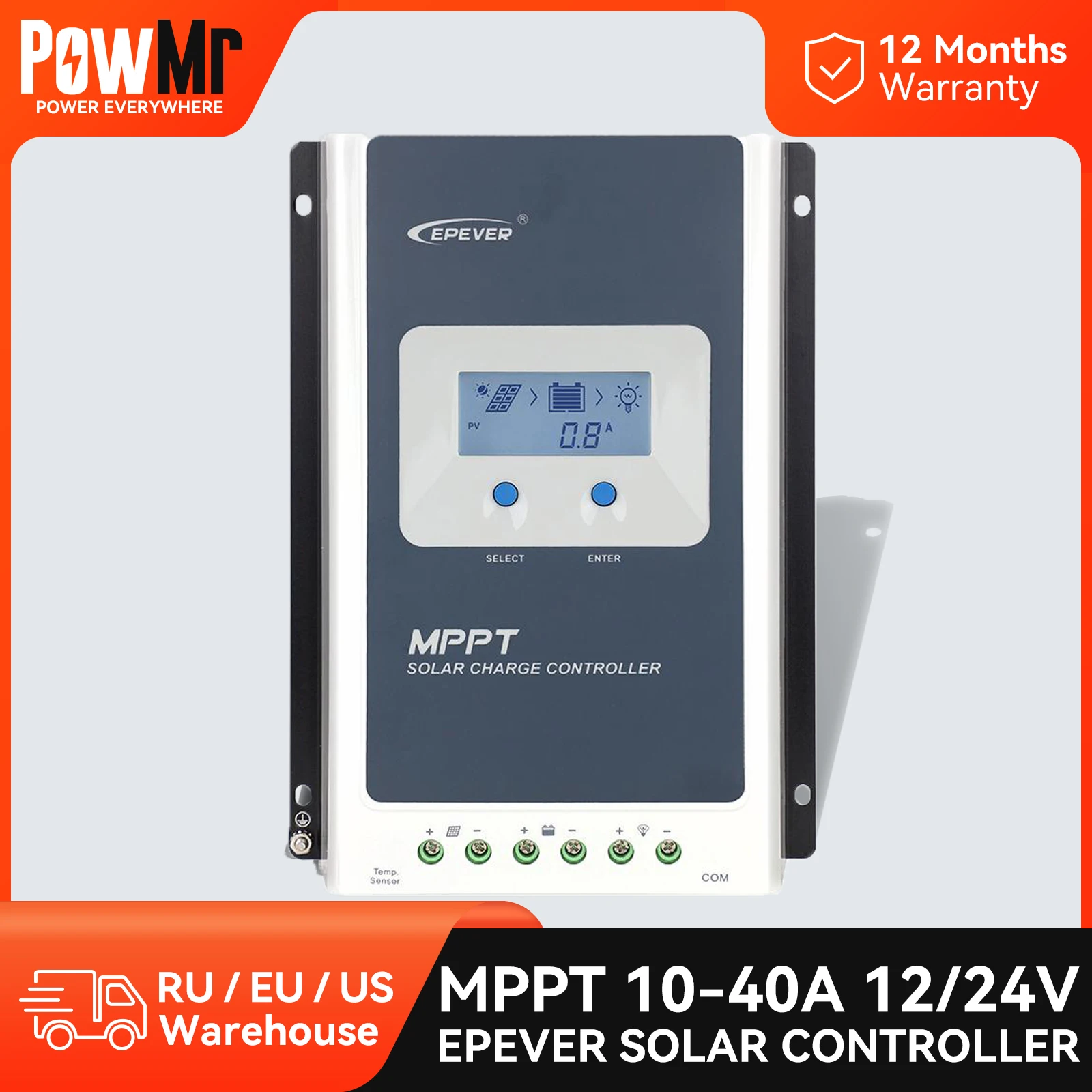 EPever-MPPT-Solar-Regulador-MPPT-40A-30A-20A-10A-12V-24V-Auto-Solar ...