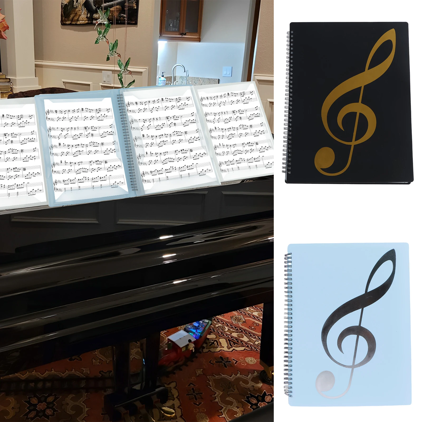 New-Sheet-Music-Folder-4-Pages-Expand-Piano-Sheet-Music-Binder-Elegant ...