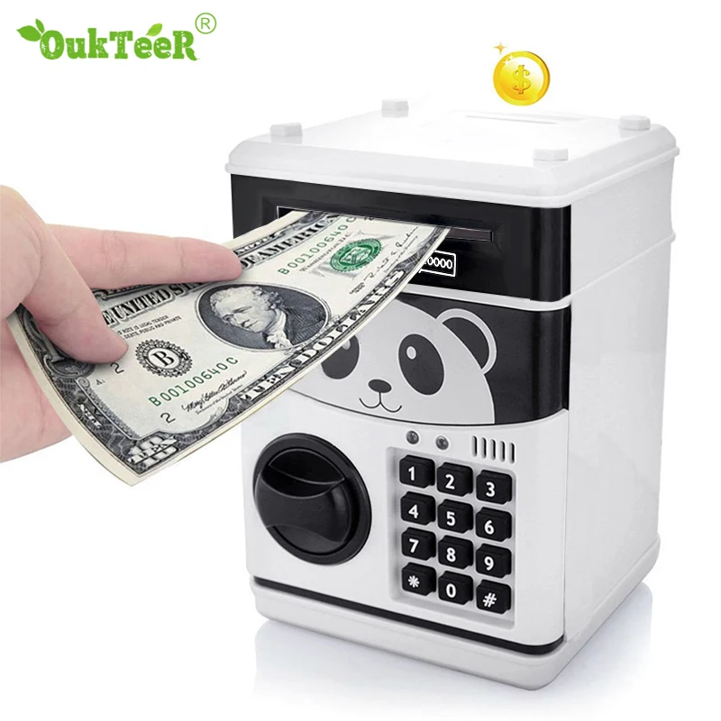 New Password Atm Piggy Bank Safety Electronic Money Saving Box ...