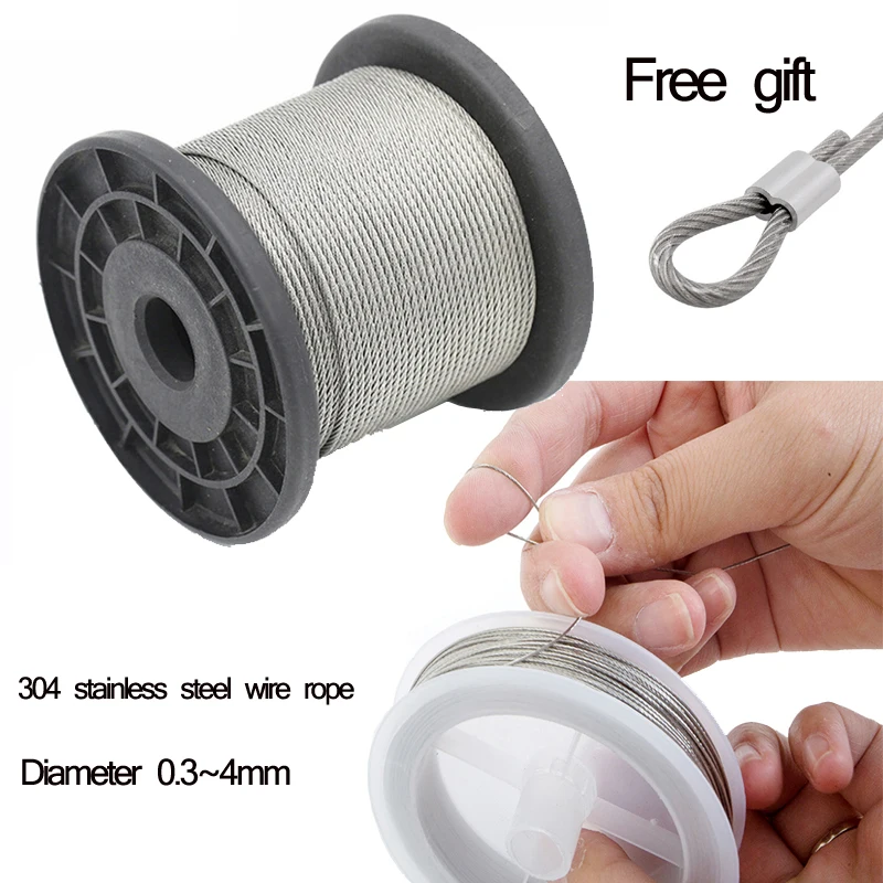 Standard-304-Stainless-Steel-Waterproof-Soft-Steel-Wire-Rope-Diameter-0 ...