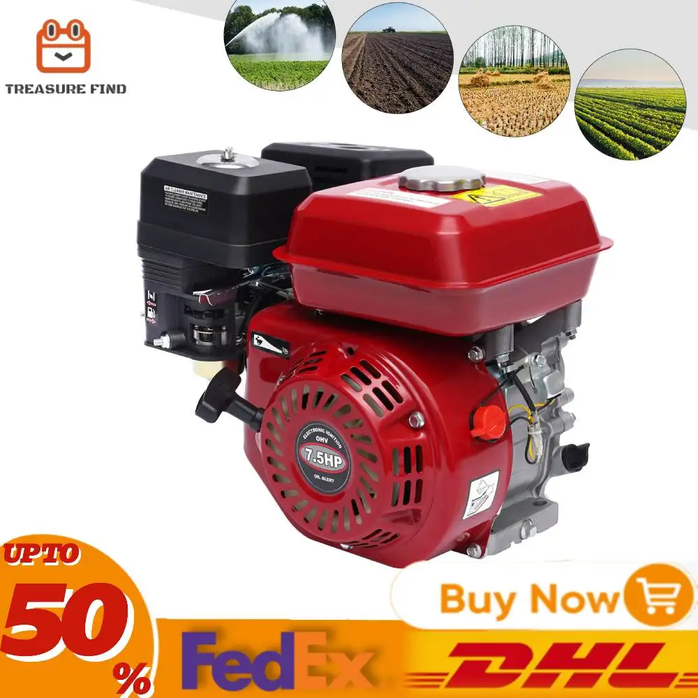 4-Stroke-Petrol-Engine-Standing-Motor-Single-Cylinder-Tiller-with-Oil ...