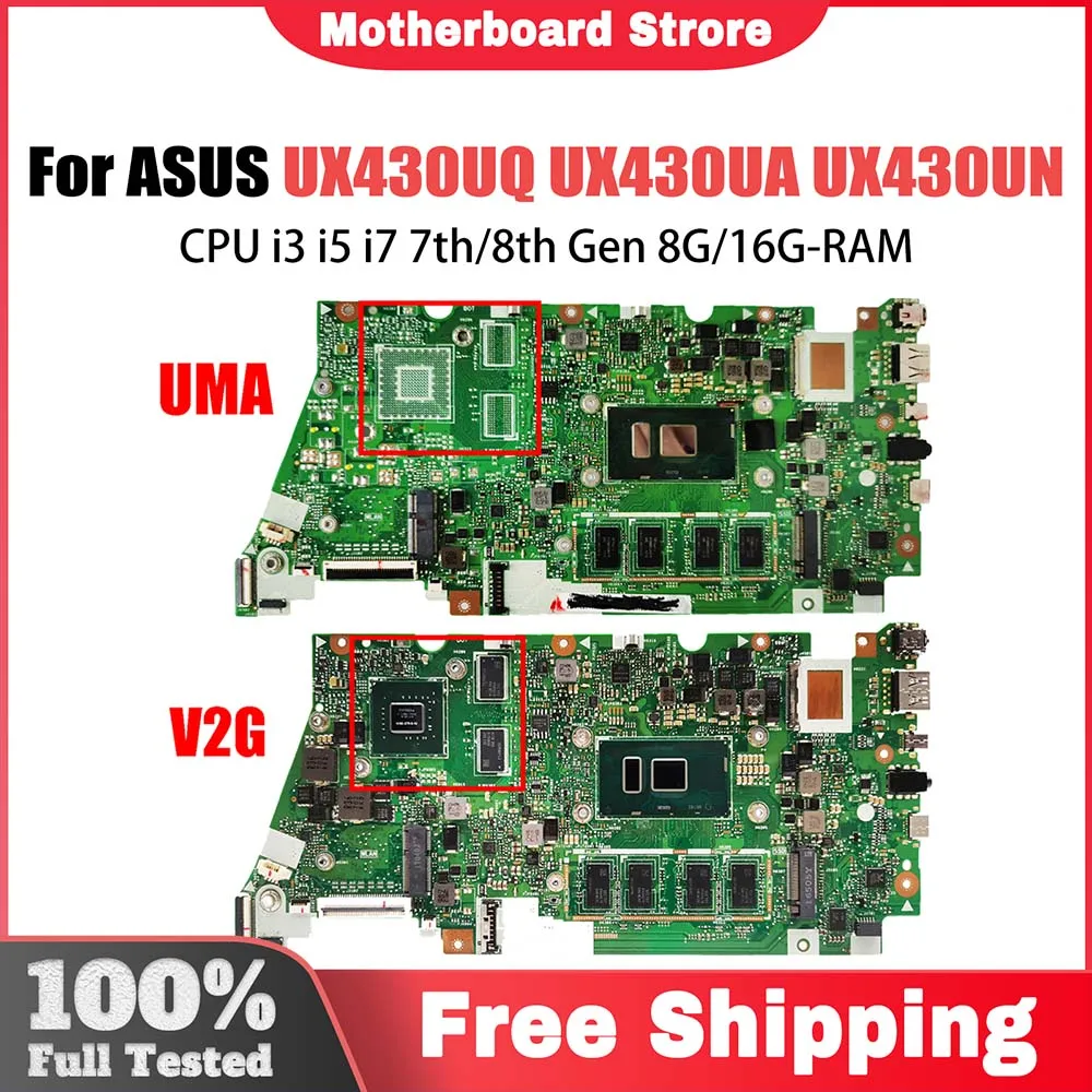 UX430UQ-Motherboard-For-ASUS-ZENBOOK-14-UX430UA-UX430UN-UX430UNR ...