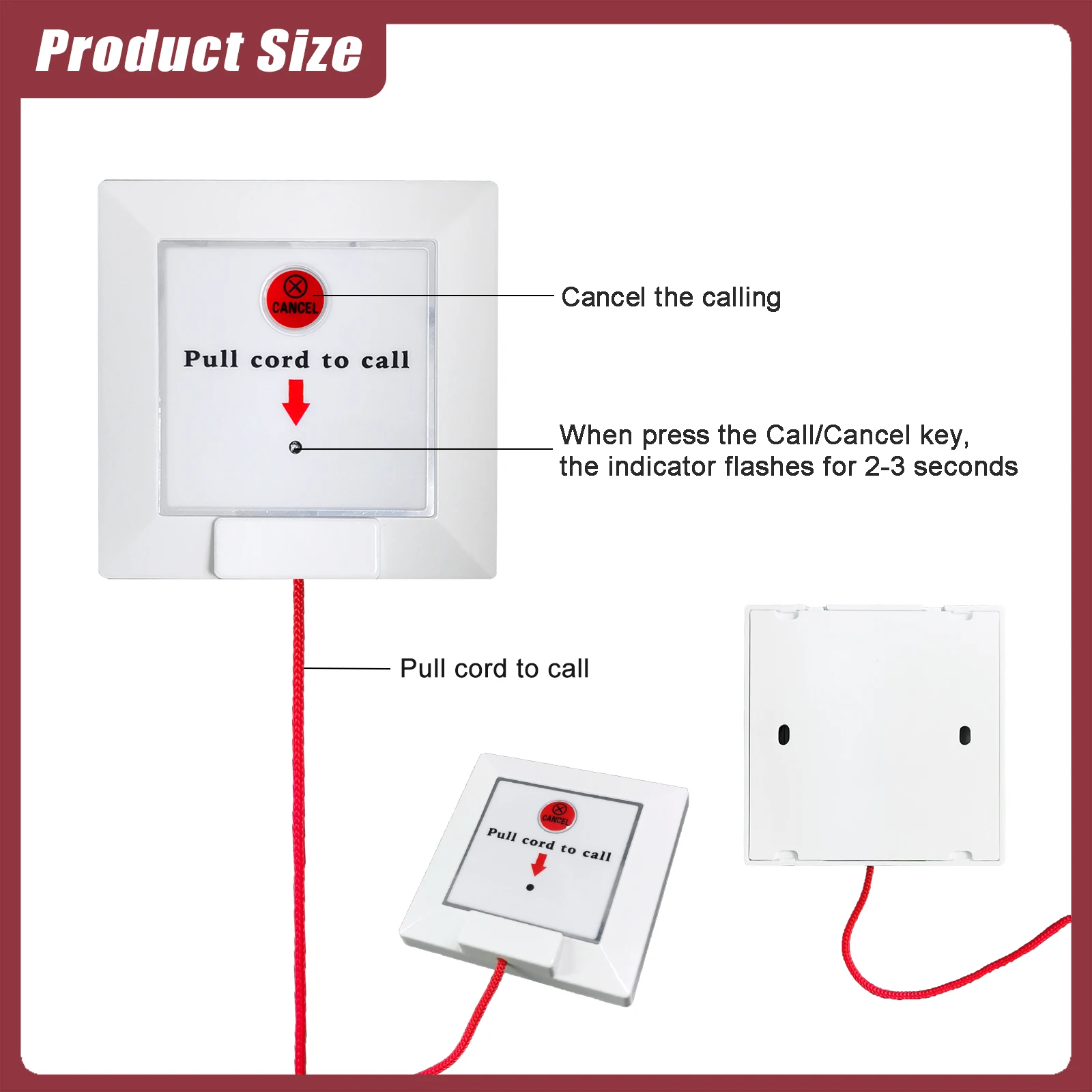Nurse Call Pull Station Bathroom