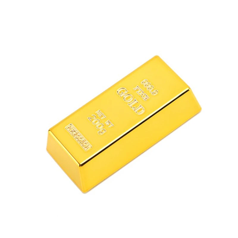 Plastic-Fake-Gold-Bullion-Simulated-Golden-Brick-Fake-Glittering-Gold ...