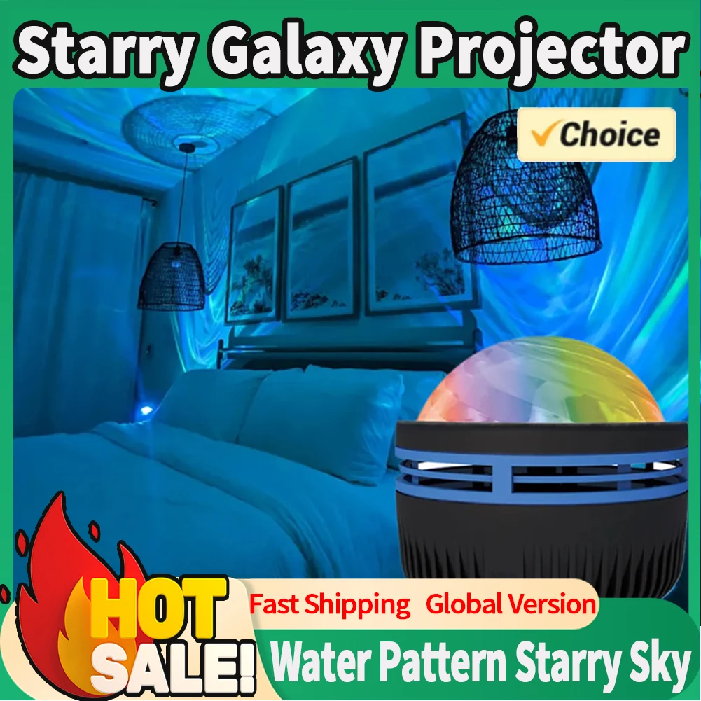 1pc-Starry-Projector-Light-With-7-Color-Patterns-Remote-Control-Polar ...