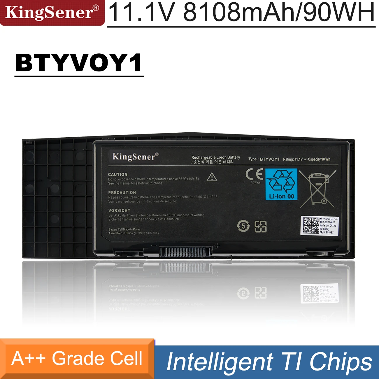 Kingsener Btyvoy1 Laptop Battery For Alienware M17x R3 R4 7xc9n C0c5m ...