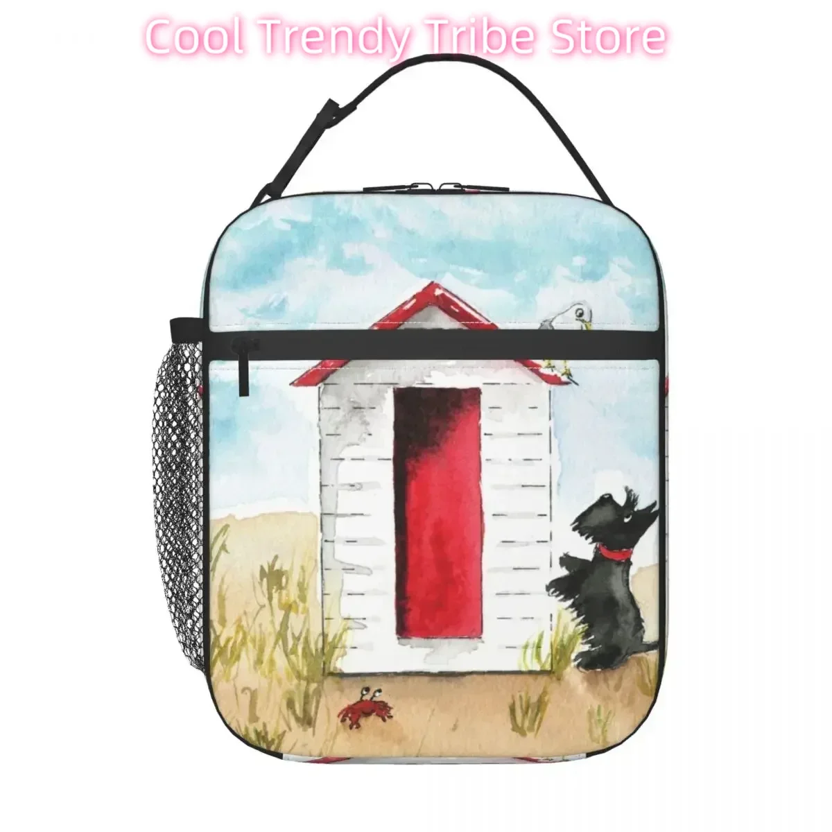 Scottie Dog Beach Hut Thermal Insulated Lunch Bags Women Scottish ...
