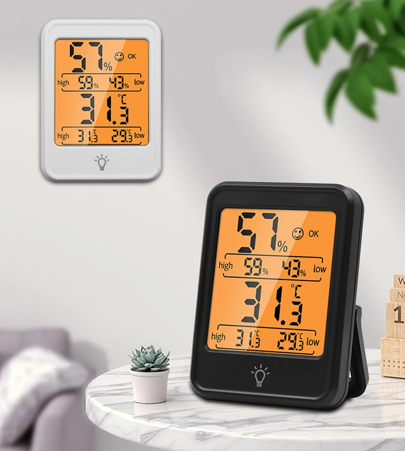 MC41 LCD Digital Hygrometer Room Thermometer Indoor Electronic ...