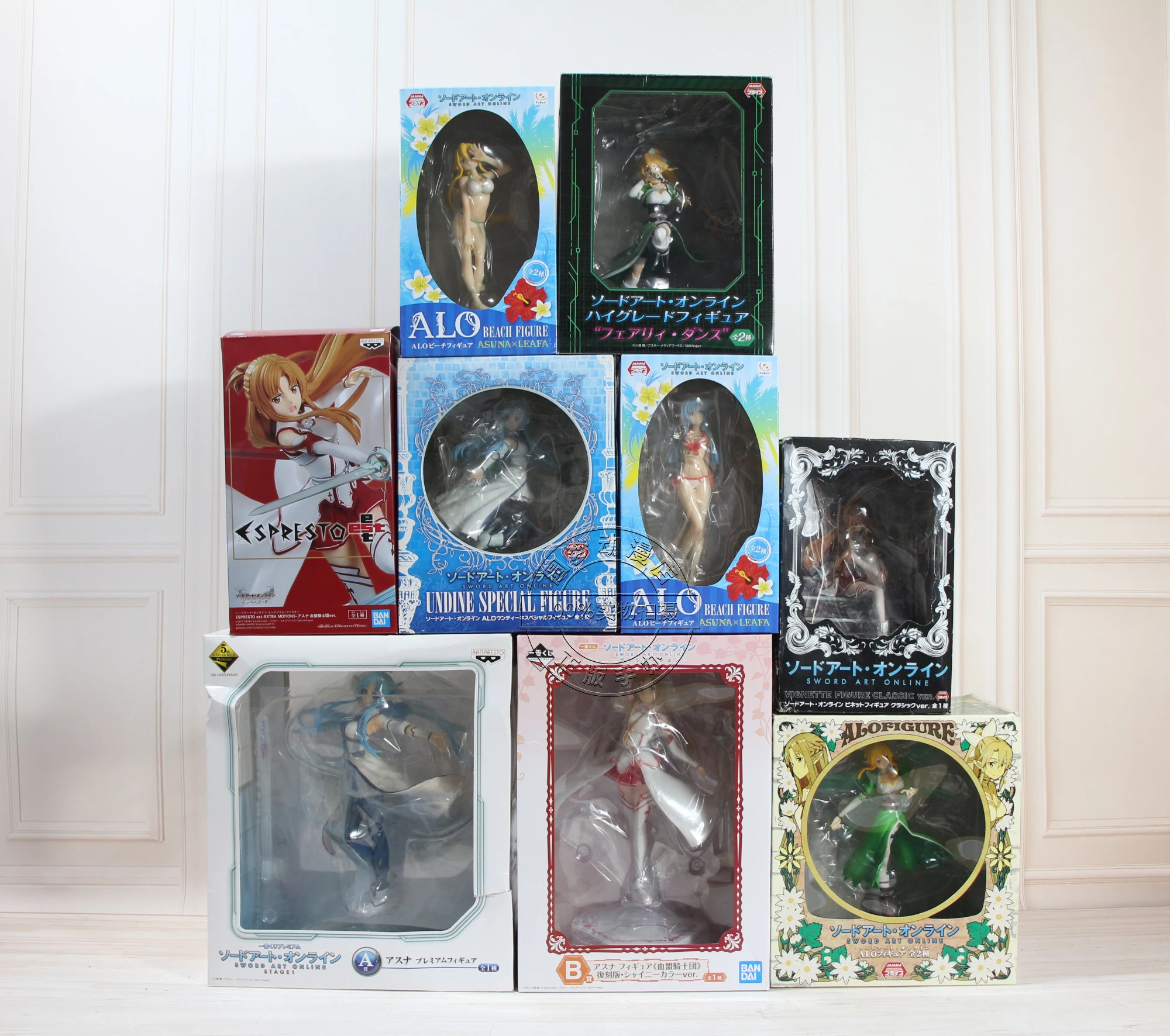 Sword Art Online Action Figure Yuuki Asuna Asada Shino Kirigaya Kazuto ...