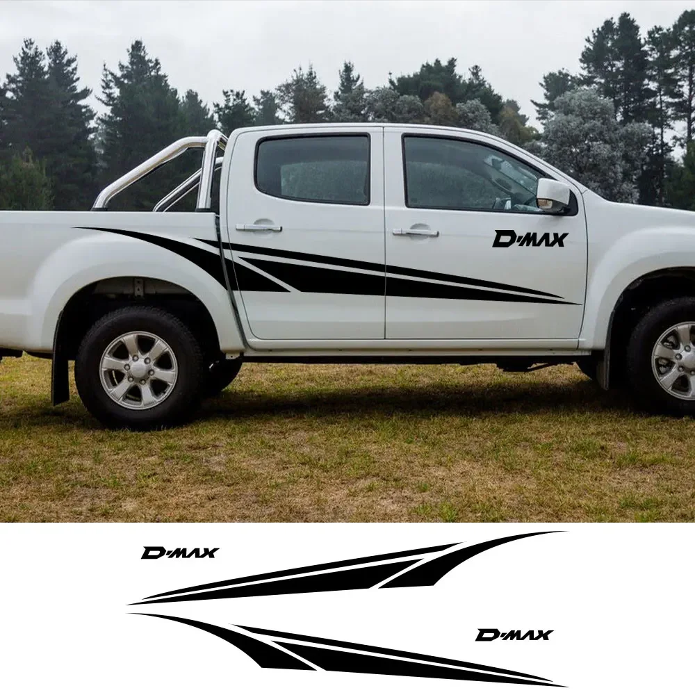 For-Isuzu-Dmax-D-Max-Pickup-Door-Side-Stickers-Truck-Body-Graphics-Logo ...