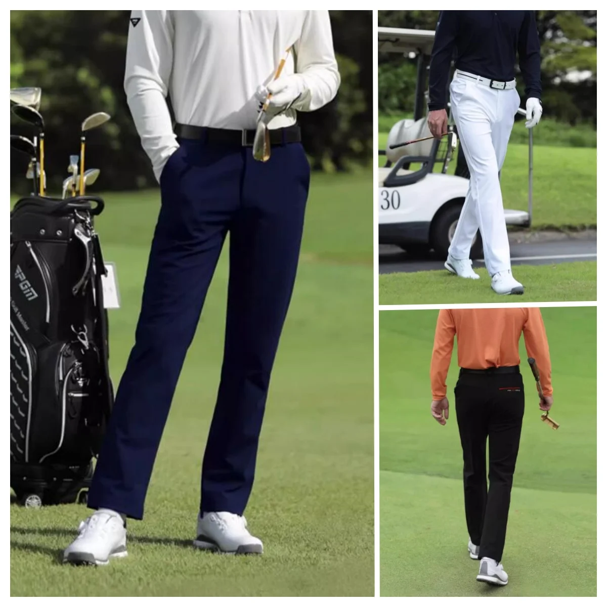 PGM Golf Pants for Men Tennis Autumn Man Long Trousers Slim Spring High ...