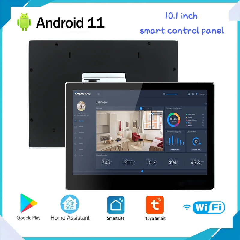 Wall-Mounted-Smart-Home-Control-Panel-Android-11-POE-Tablet-32G-Tuya ...