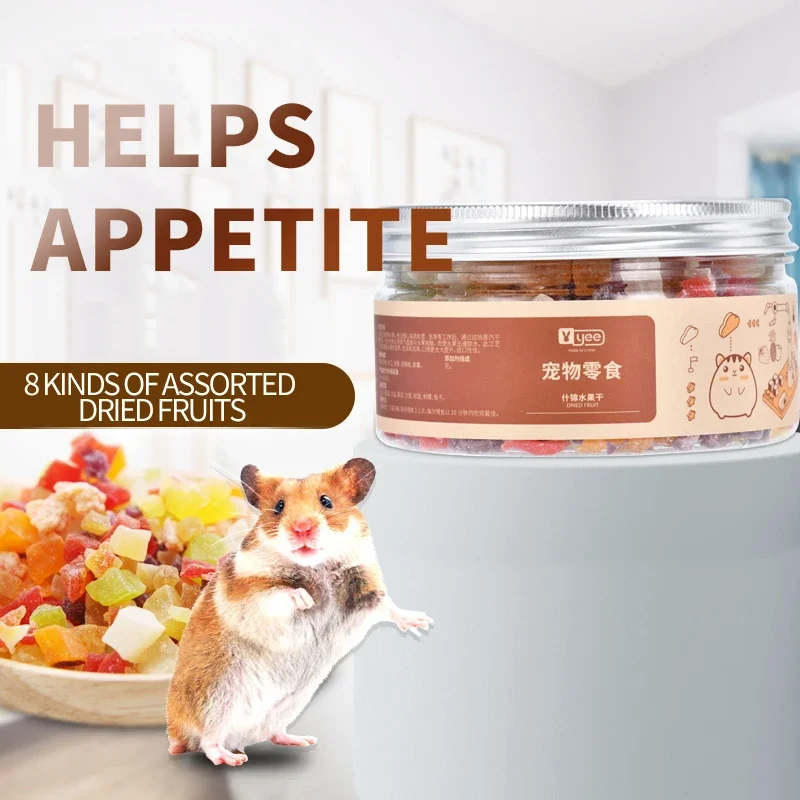 8 Kinds of Assorted Dried Fruits Rabbit Hamster Bird Goldfish Betta Dry ...