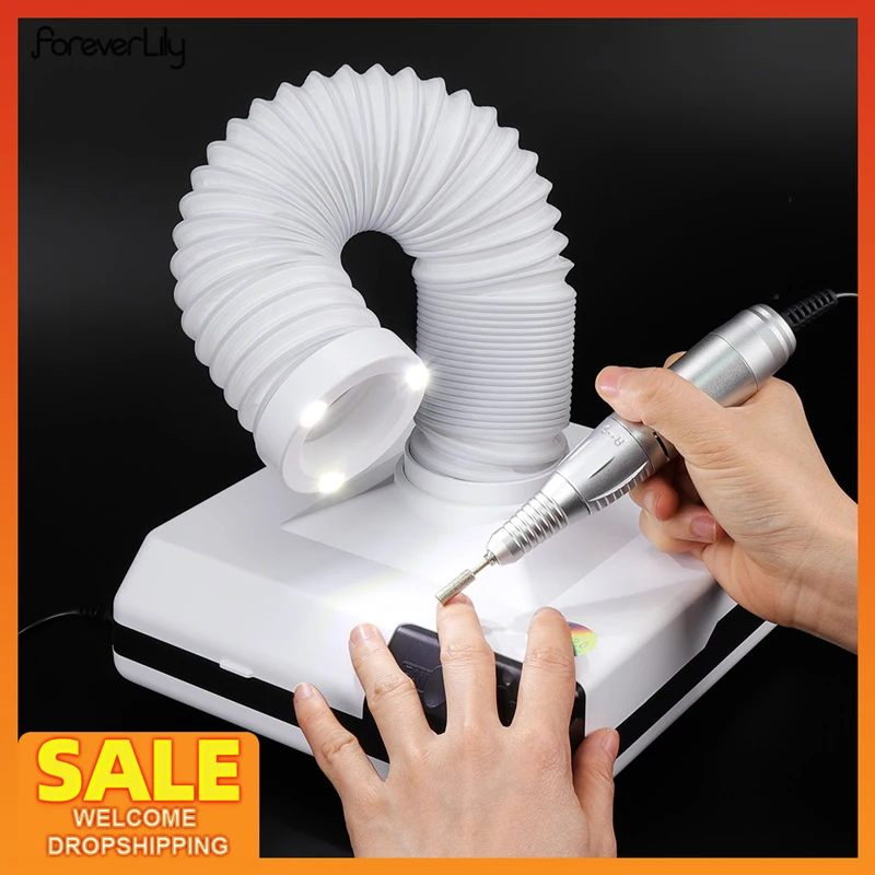 60w Nail Dust Collector Machine Manicure Vacuum Cleaner For Nail Art ...