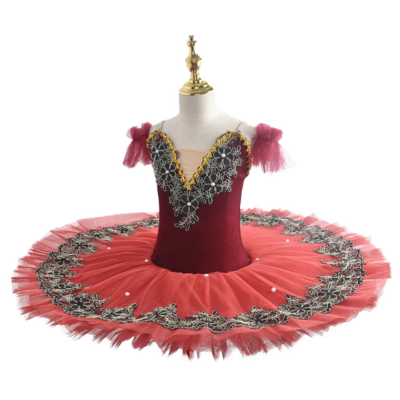 Red-Swan-Lake-Ballet-Dress-Adult-Performance-Costume-Belly-Clothing ...