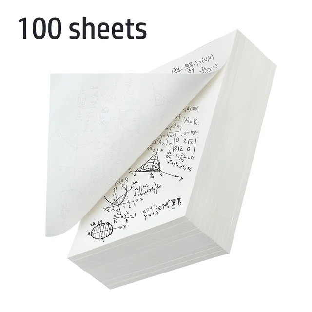500 Sheets of Draft Paper Notebook For School Supplies Mathematical ...