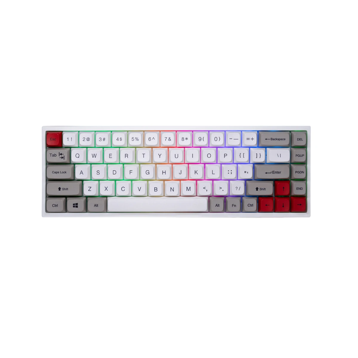 Gamakay Tk68 65% Triple Mode Rgb Teclado De Jogo Mecânico 68 Teclas ...