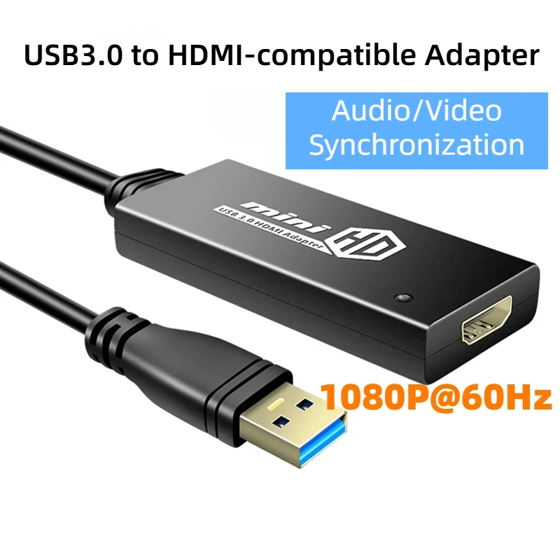 USB 3.0 to HDMI-compatible Adapter Built-in FL2000DX Chip 1080P@60Hz ...