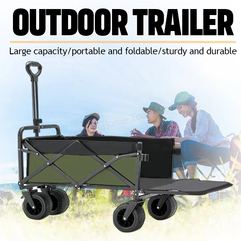 Folding-Wagon-Cart-Outdoor-Camping-Folding-Cart-Foldable-pull-along ...