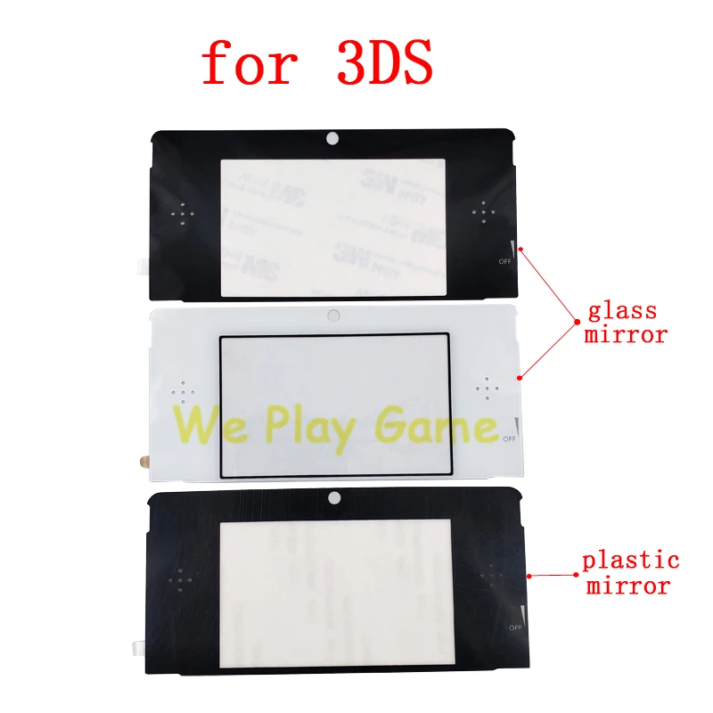 For-3DS-Top-Glass-Plastic-Material-LCD-Screen-Display-Cover-for ...
