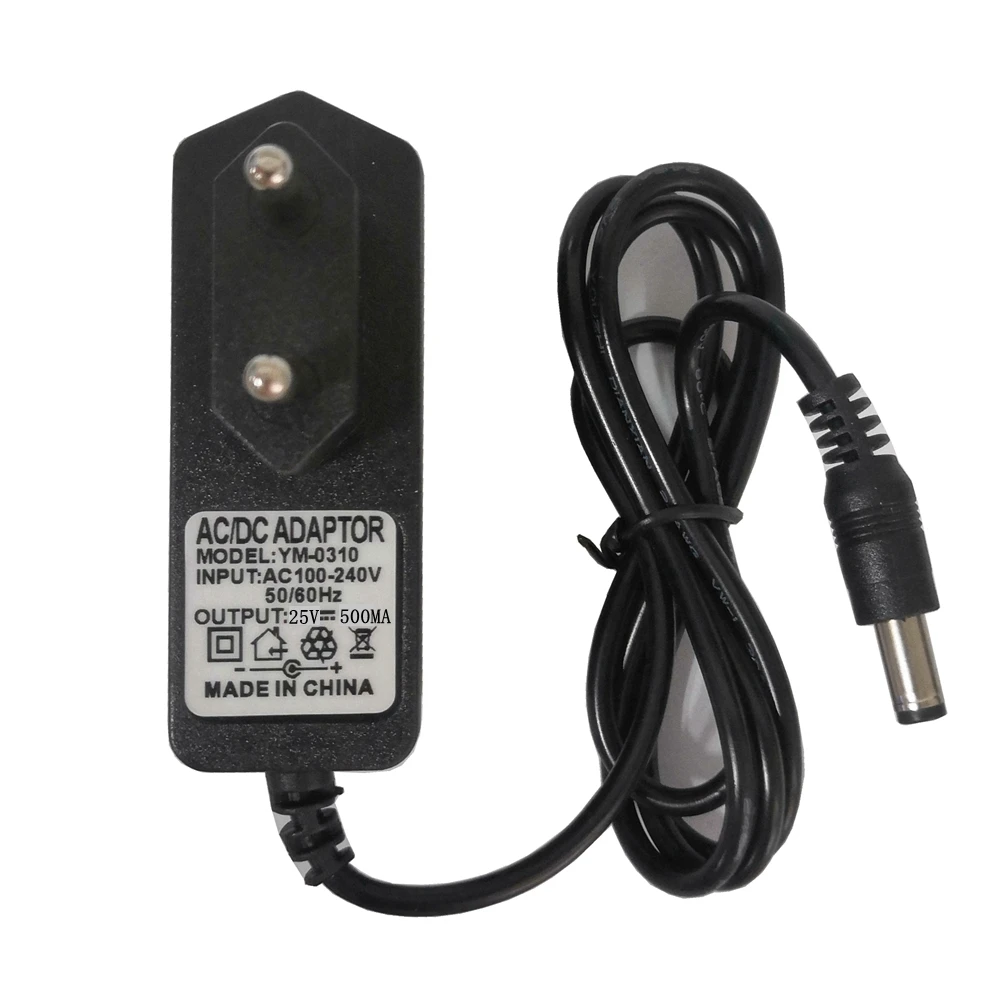 25V 500mA 0.5A AC DC Power Supply Wall Adapter AC 100 240V 220V to DC ...